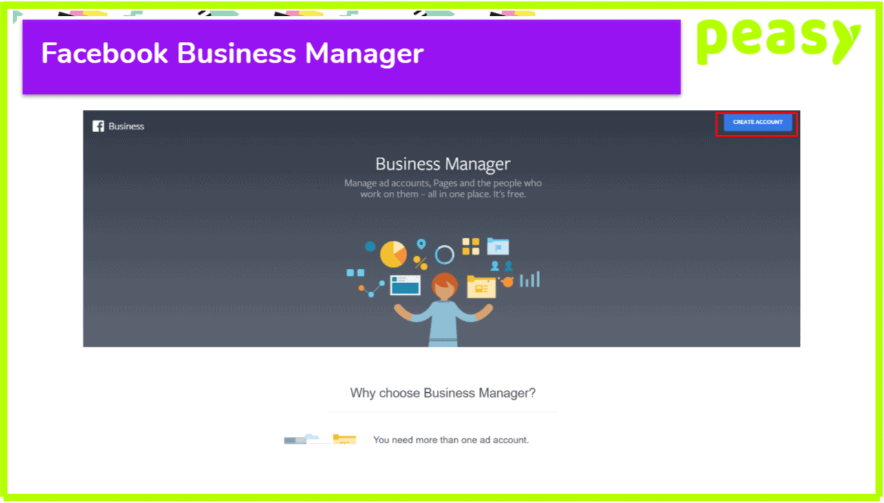 How to set up Facebook Business Account - Peasy