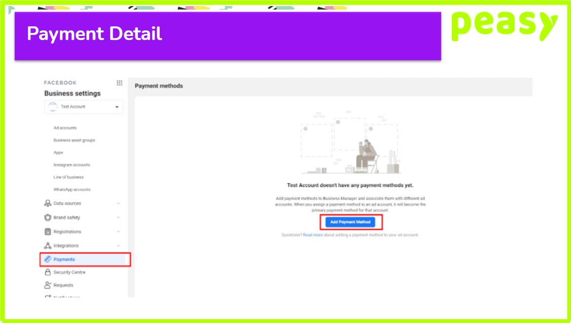 How to set up Facebook Business Account - Peasy