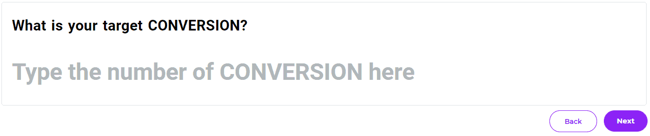 How to create a “Conversion” campaign - Peasy